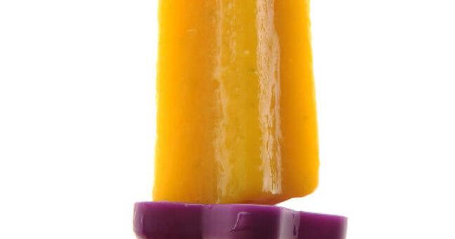 Mango-chili ice pops