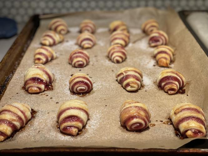 Raspberry rugelach cookie recipe