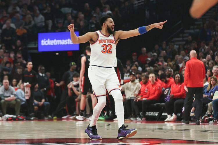 Knicks end Trail Blazers' 5-game winning streak with 123-114 victory