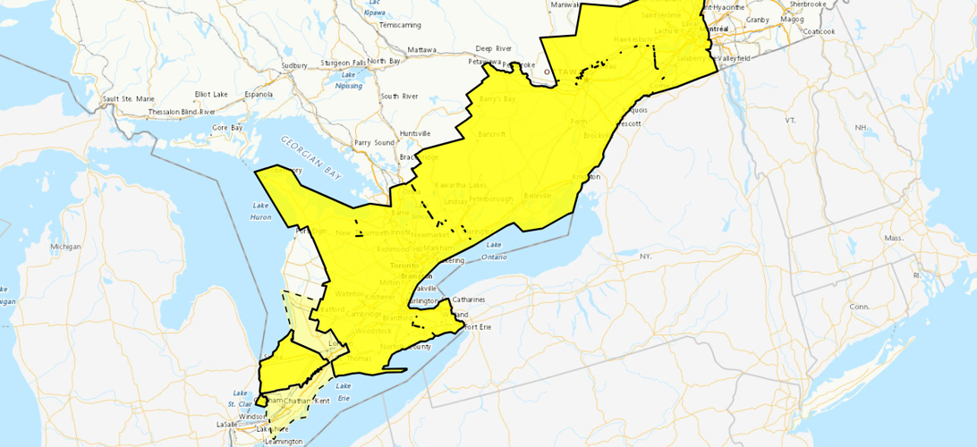 Snowfall warning issued for Toronto tonight