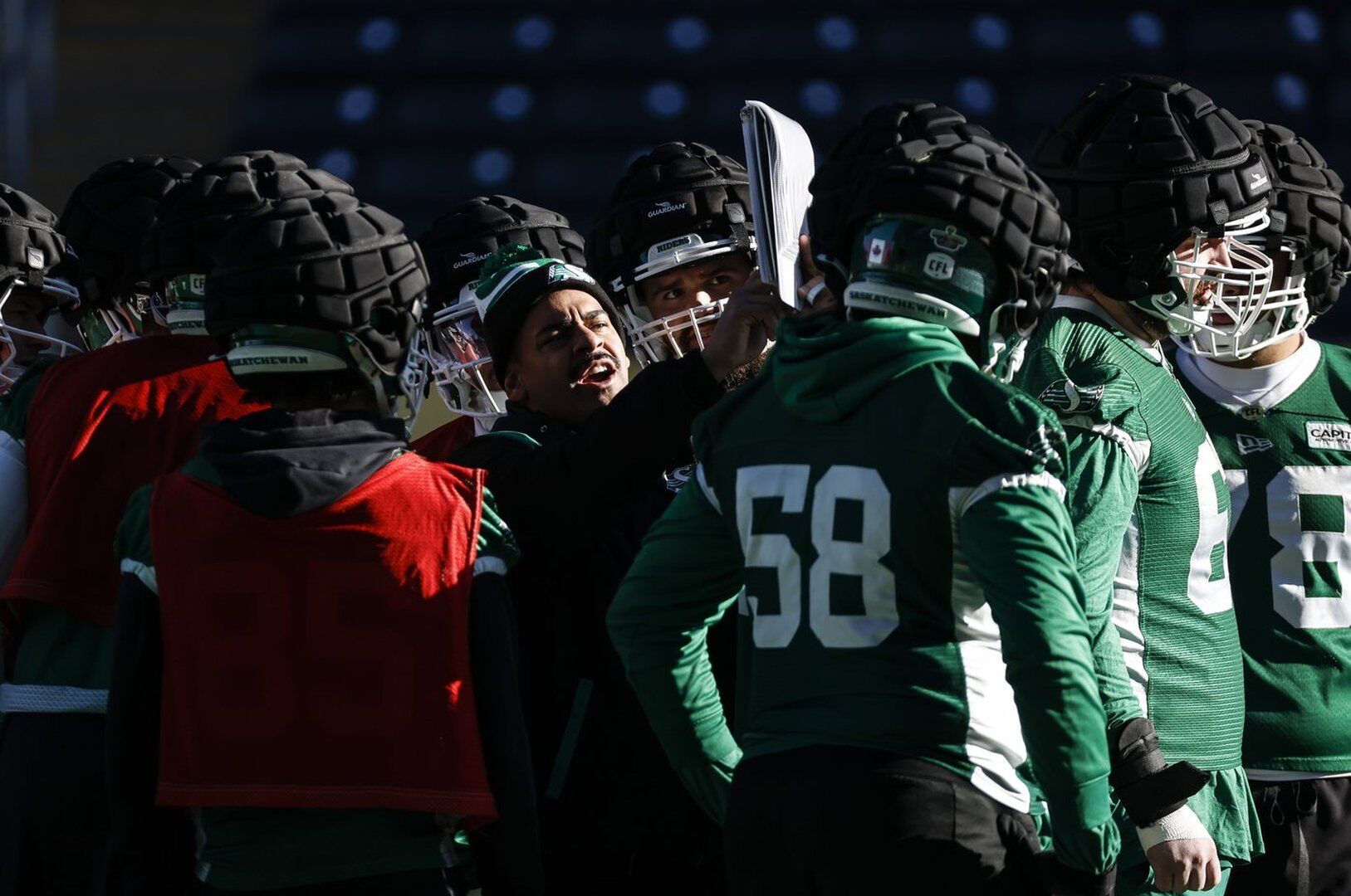 Former Bomber star Andrew Harris back in Winnipeg as a Roughrider coach