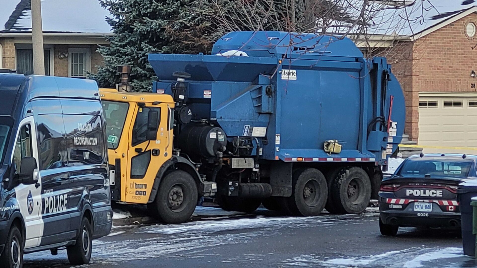 Garbage truck driver fatally struck by his vehicle in Scarborough
