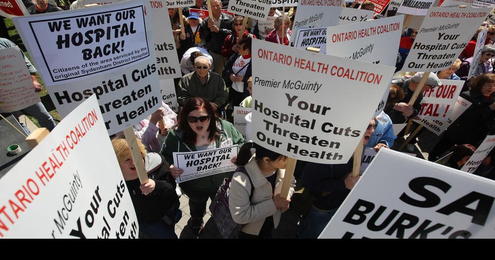 Fort Erie hospital demonstration turns violent