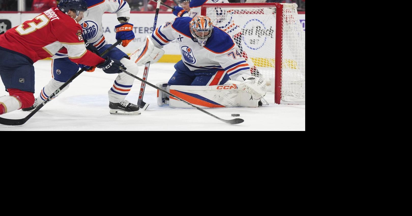 Schmidt, Verhaeghe help Panthers top Oilers 4-3 in Cup final rematch