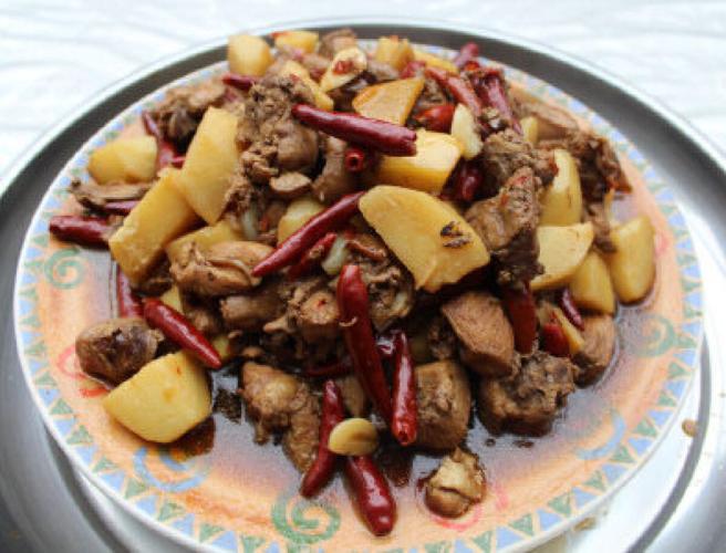 Big Plate Spicy Chicken a Uighur dish you’ll never forget