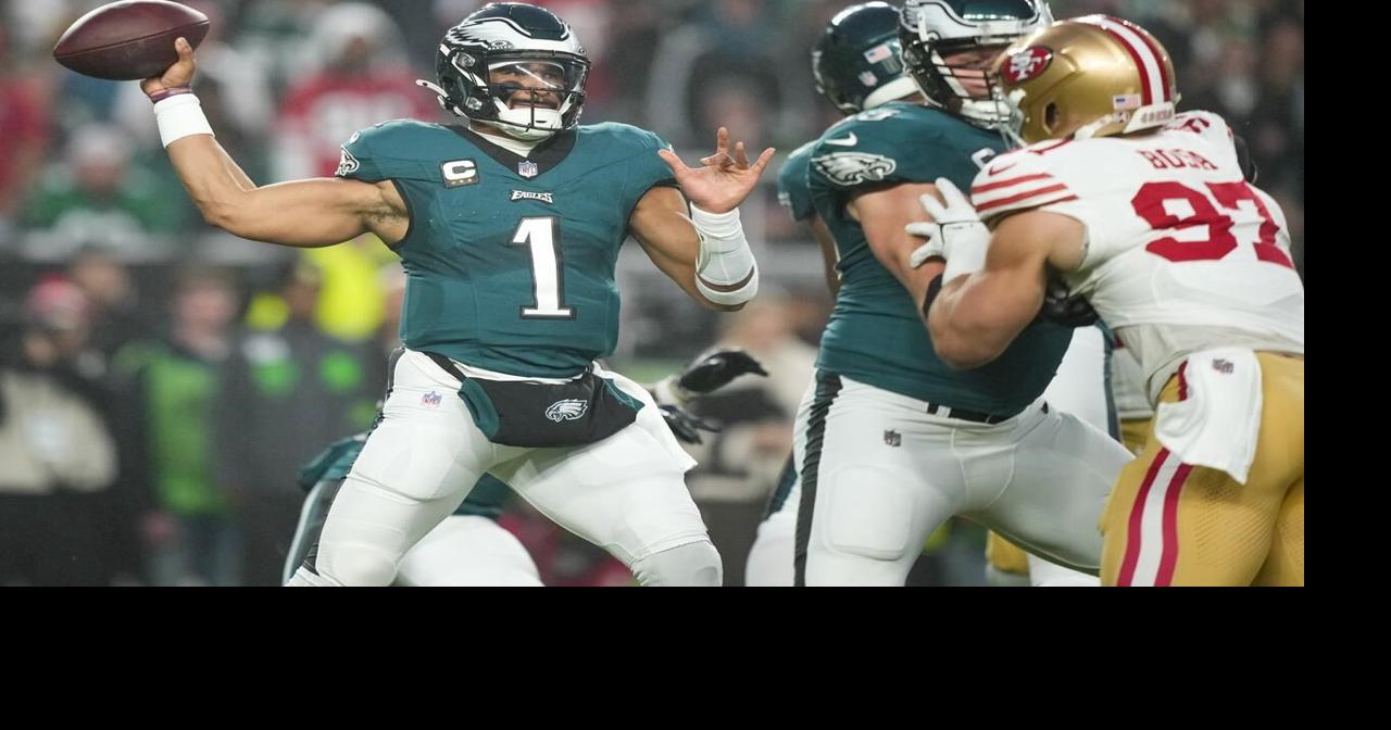 Eagles QB Jalen Hurts evaluated for concussion vs 49ers, returns for loss