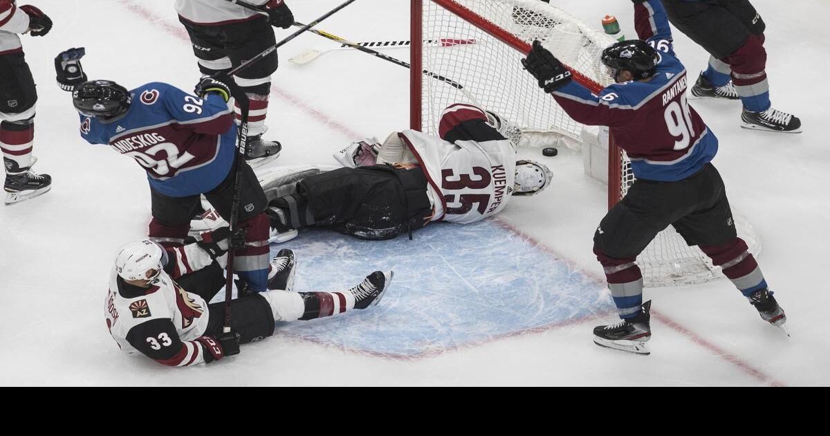 Avalanche score three third-period goals to beat Coyotes