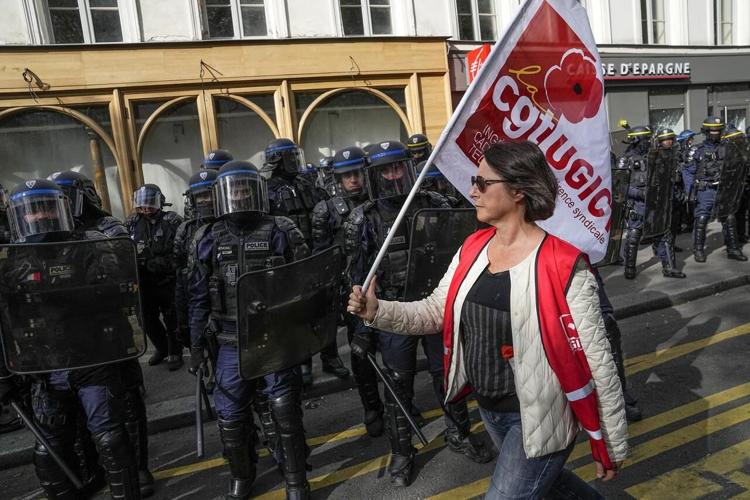 French activists protest racism and police brutality while officers are ...