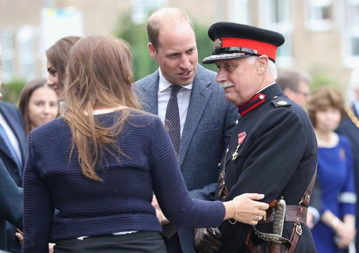 Prince William rushes to aid of dignitary after stumble