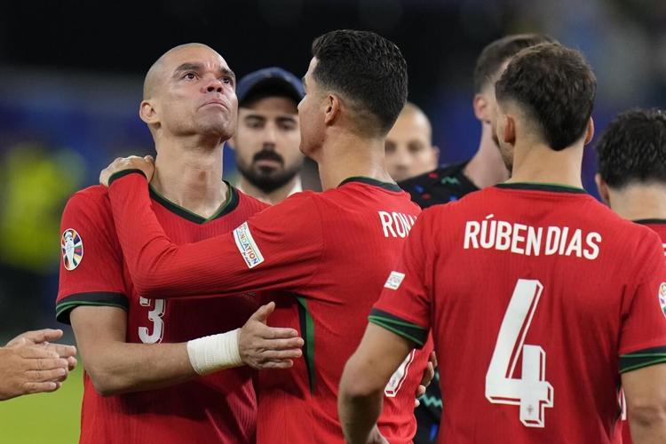 Ronaldo comforts disconsolate Pepe as Portugal's veterans make cruel ...