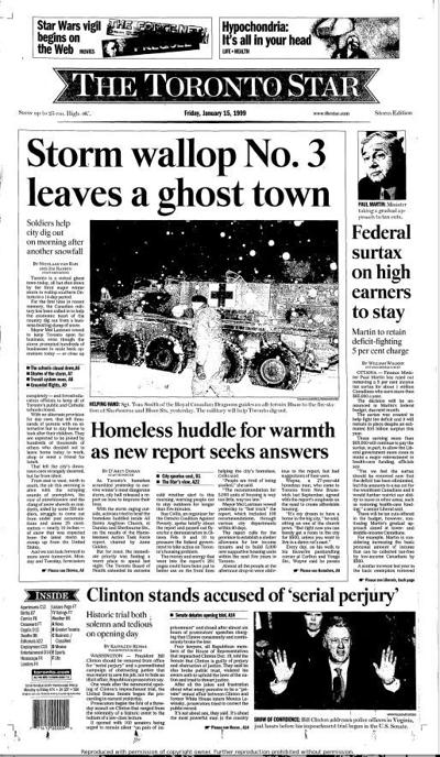 25 years ago, Toronto called in the army to clean up snow