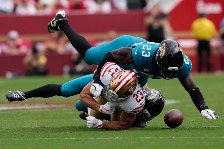 Jaguars beat 49ers 26-21 with Washington's punt return TD, 4 takeaways
