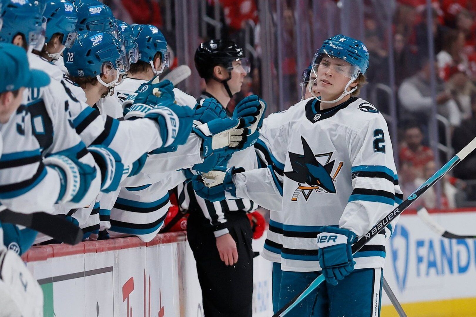 Will Smith scores as the Sharks spoil Matthew Tkachuk's return by ...