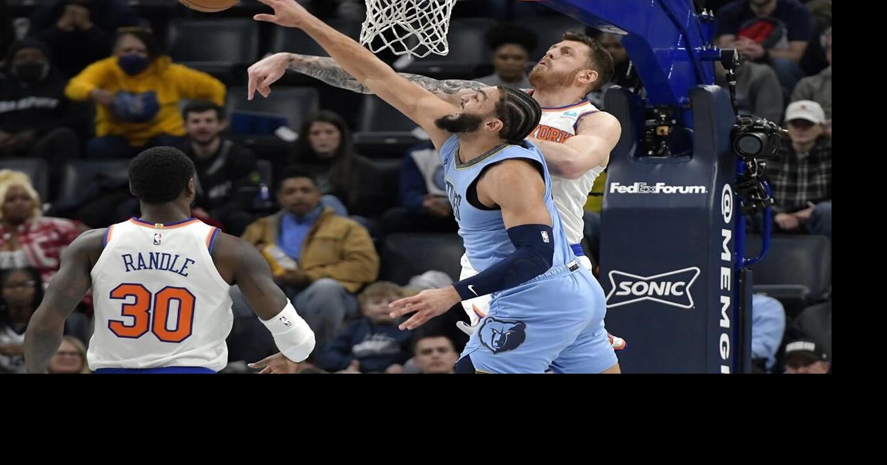 Randle scores 24 to lead the Knicks over the short-handed Grizzlies 106-94