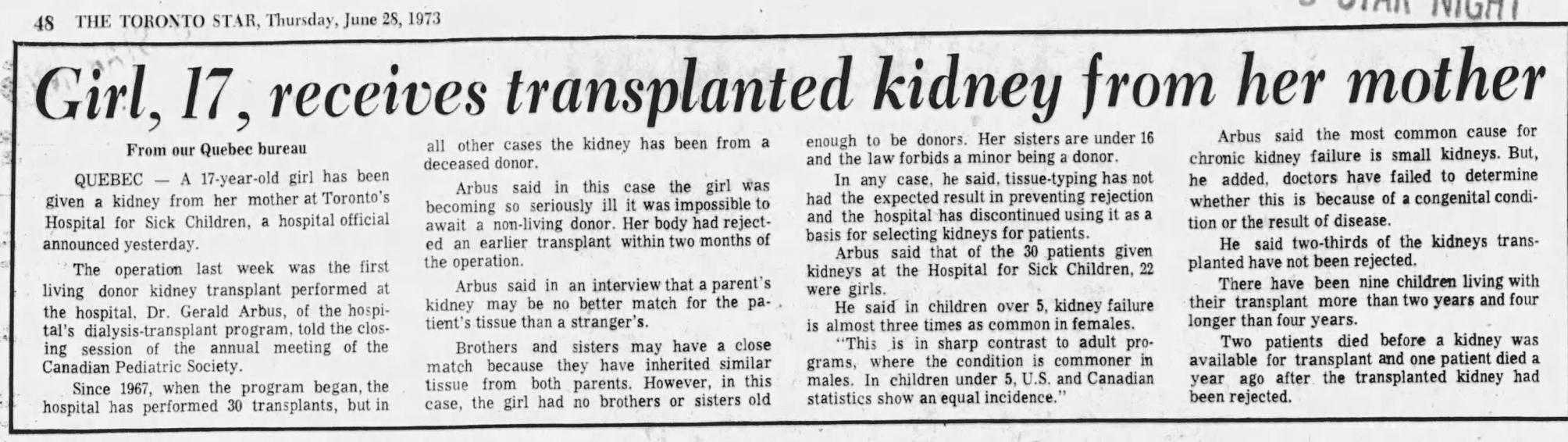 From our archives: Celebrating 150 years of SickKids — ‘Girl, 17 ...