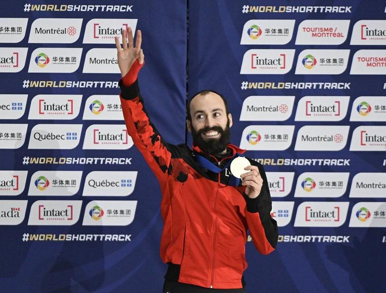 Canada's Steven Dubois wins 500-metre gold at world short track ...