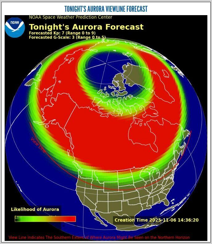 Toronto could see the northern lights Thursday night