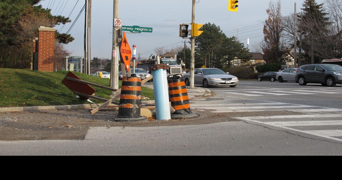Pipe protruding from road gets in the way of right turns: Fixer
