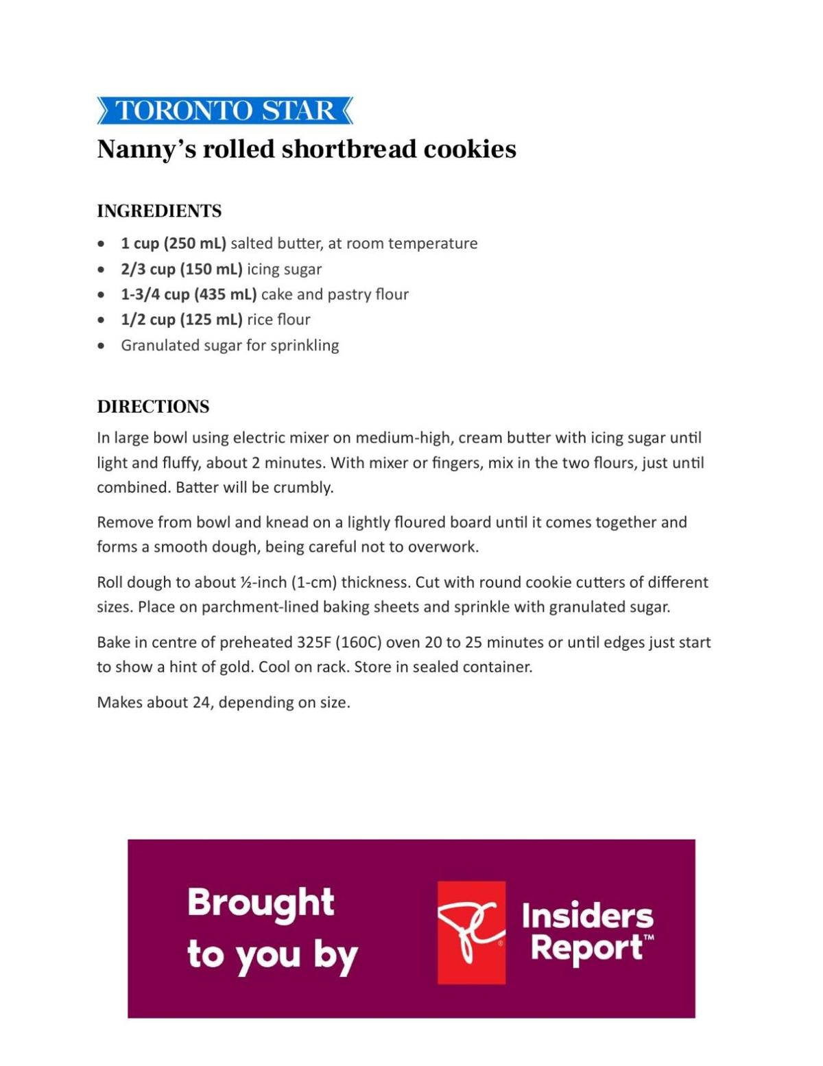 The recipe for the best shortbread ever