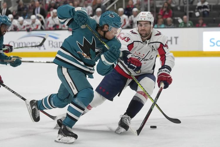 Luke Kunin scores go-ahead power play goal as Sharks beat Capitals 2-1