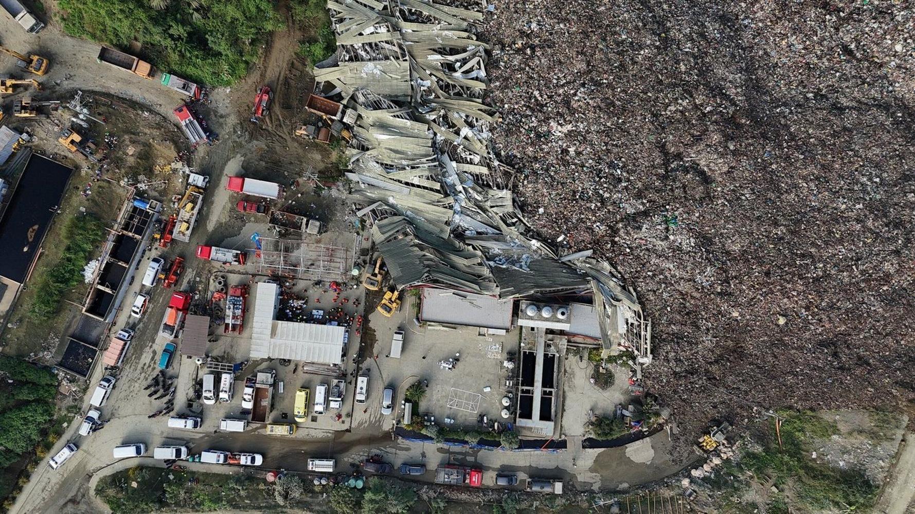 Photos show aftermath of avalanche of garbage at a Philippines landfill