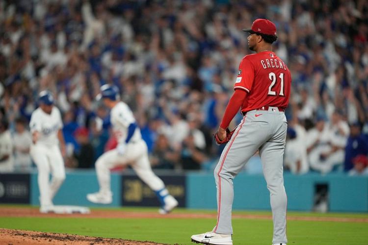 Reds ace Hunter Greene rocked in postseason debut back home in LA