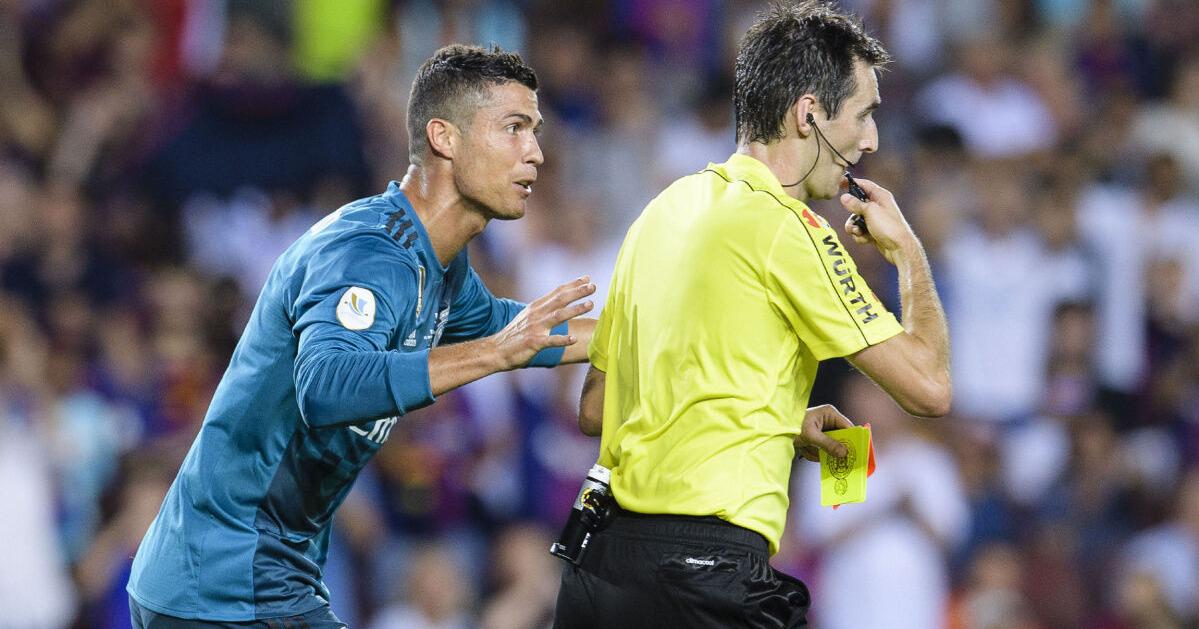 Cristiano Ronaldo suspended five games for pushing referee