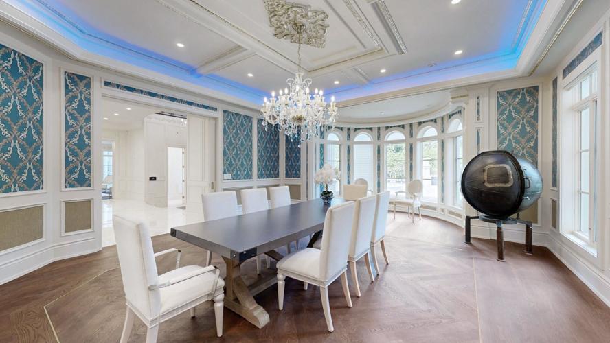 This $32M Bridle Path home glistens with gold and silver rooms