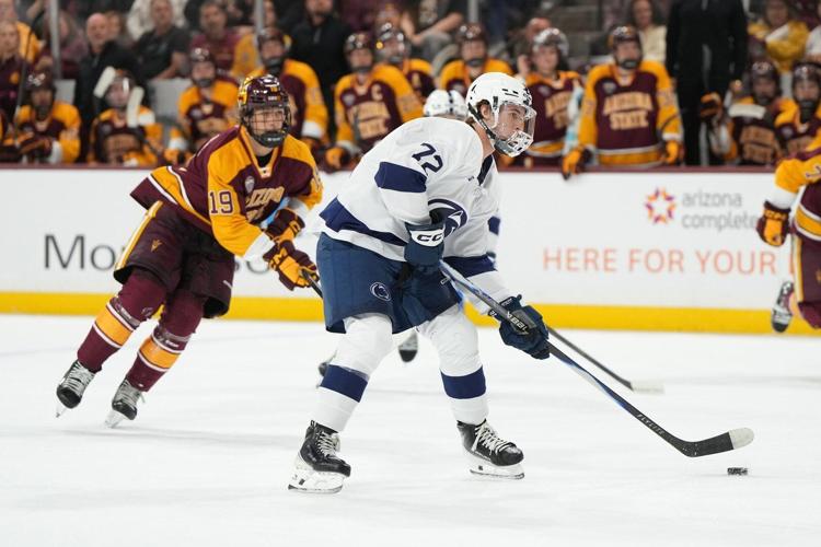 Gavin McKenna breaks late tie with first goal for Penn State in a 4-2 ...