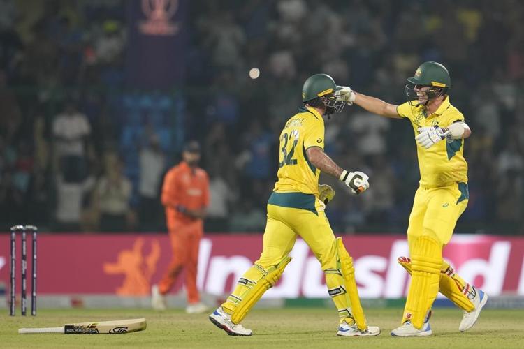 Maxwell hits fastest Cricket World Cup hundred as Australia routs the ...