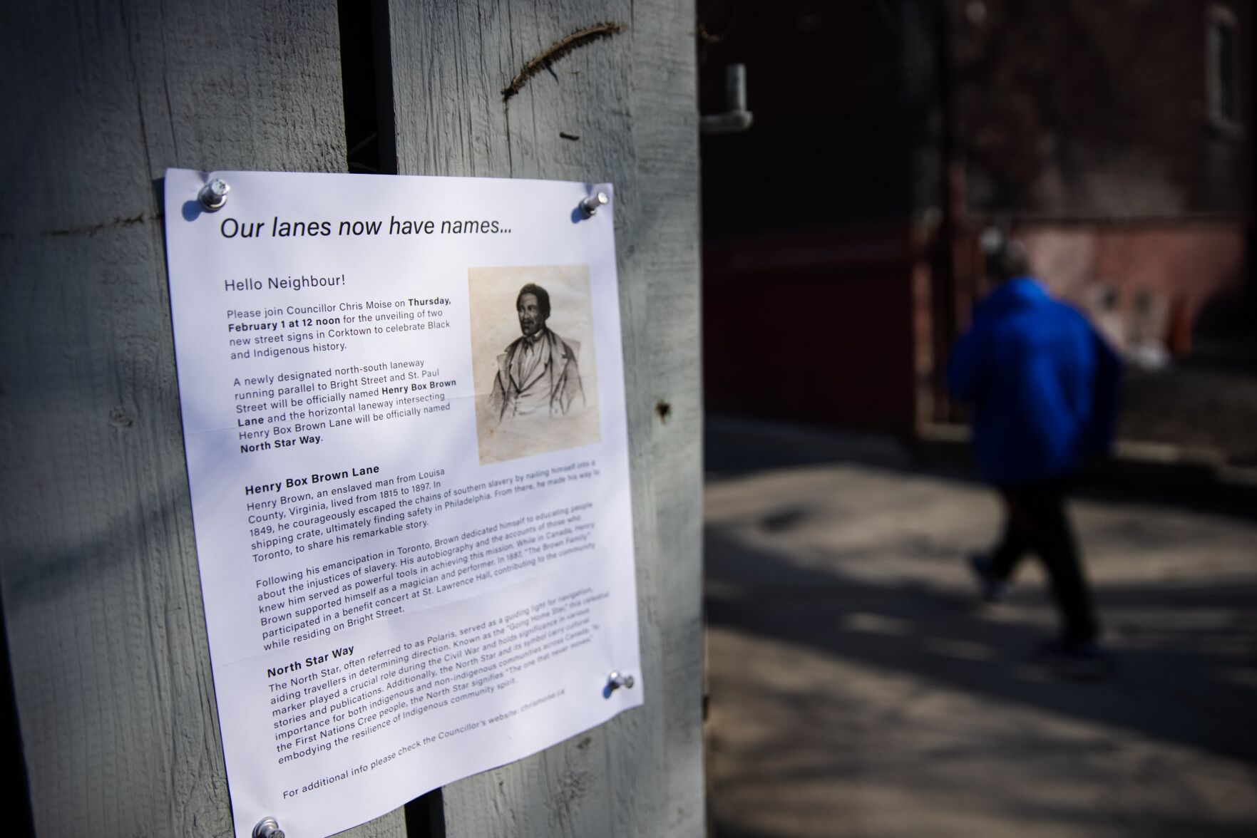 Henry Box Brown Lane: the story behind the Toronto name