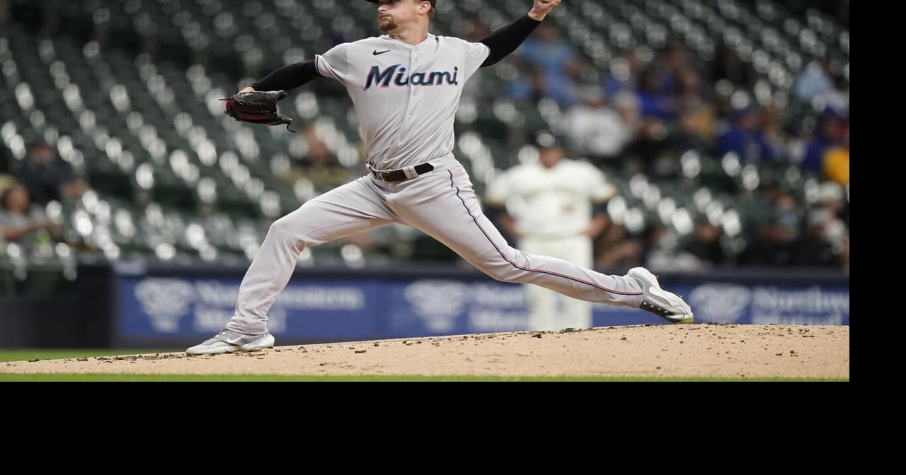 Braxton Garrett works 6 strong innings as the Marlins beat the Brewers 2-0