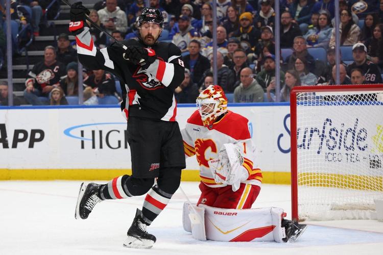 Morgan Frost breaks 3rd-period tie, NHL-worst Flames beat Sabres 6-2