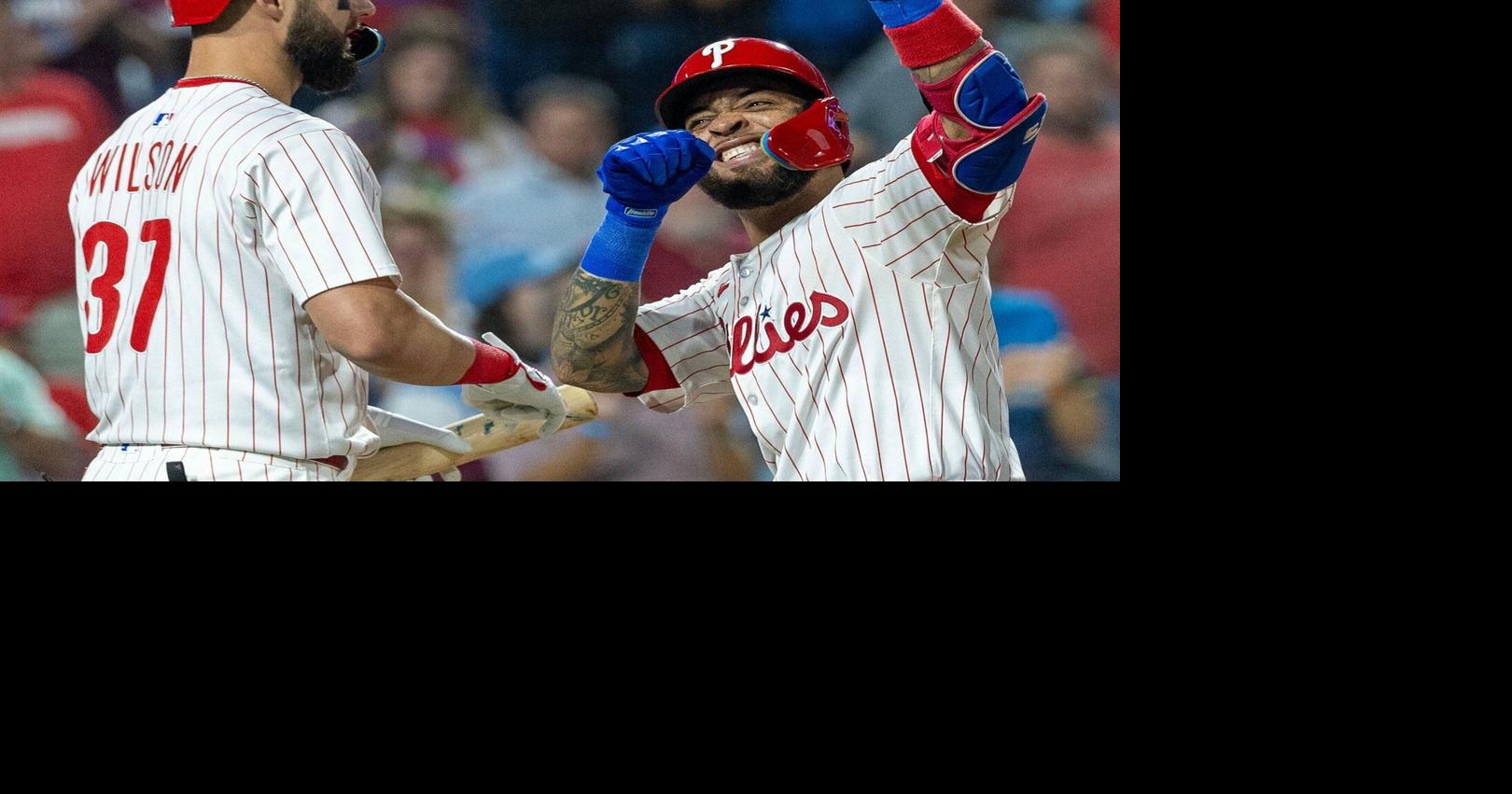 Phillies wrap up a 1st-round bye, hitting a team-record 8 homers to ...