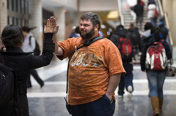 School hall monitors keep the peace