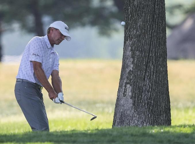 Rod Pampling leads the US Senior Open at punishing SentryWorld