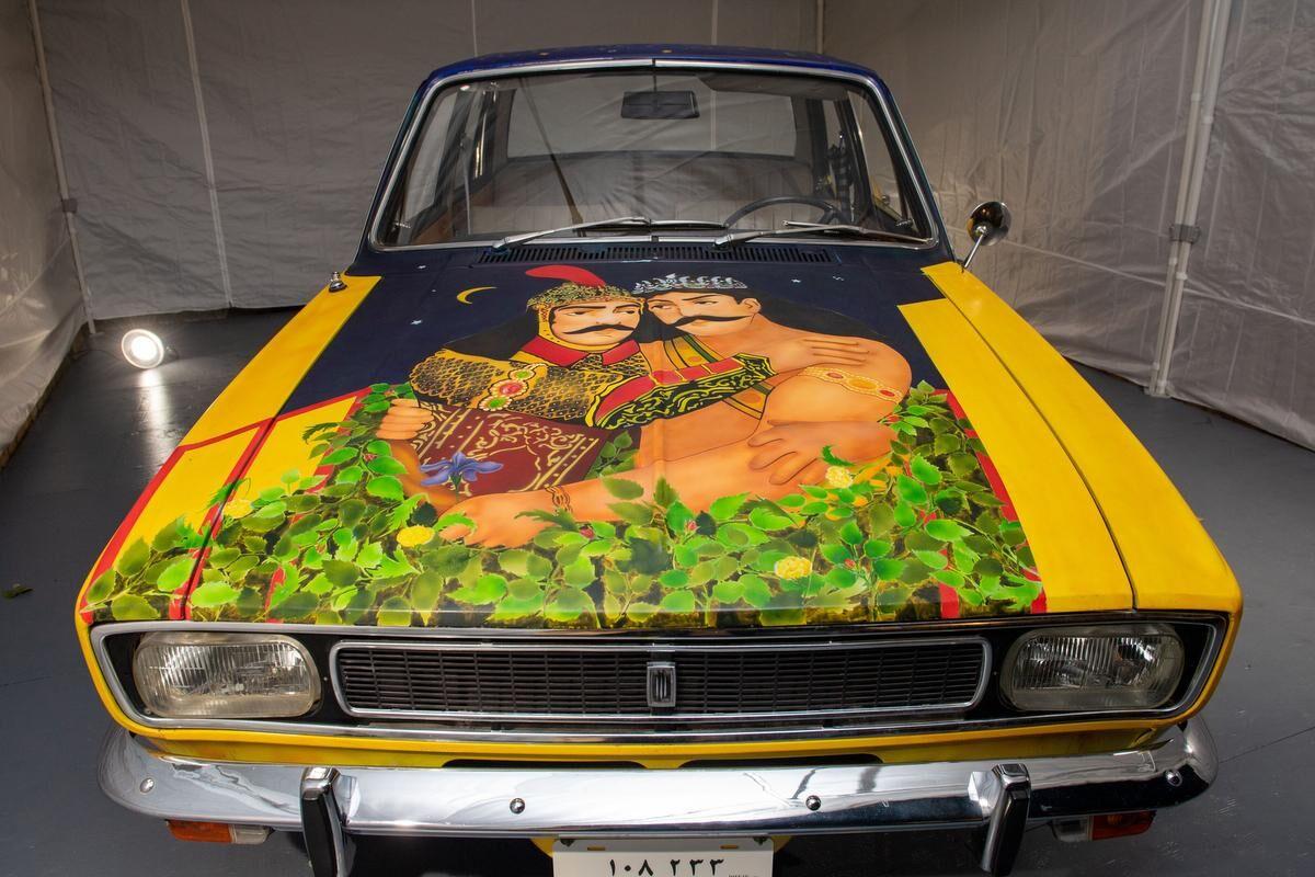 Queer Iranian artist Alireza Shojaian’s paintings on Paykan car ...