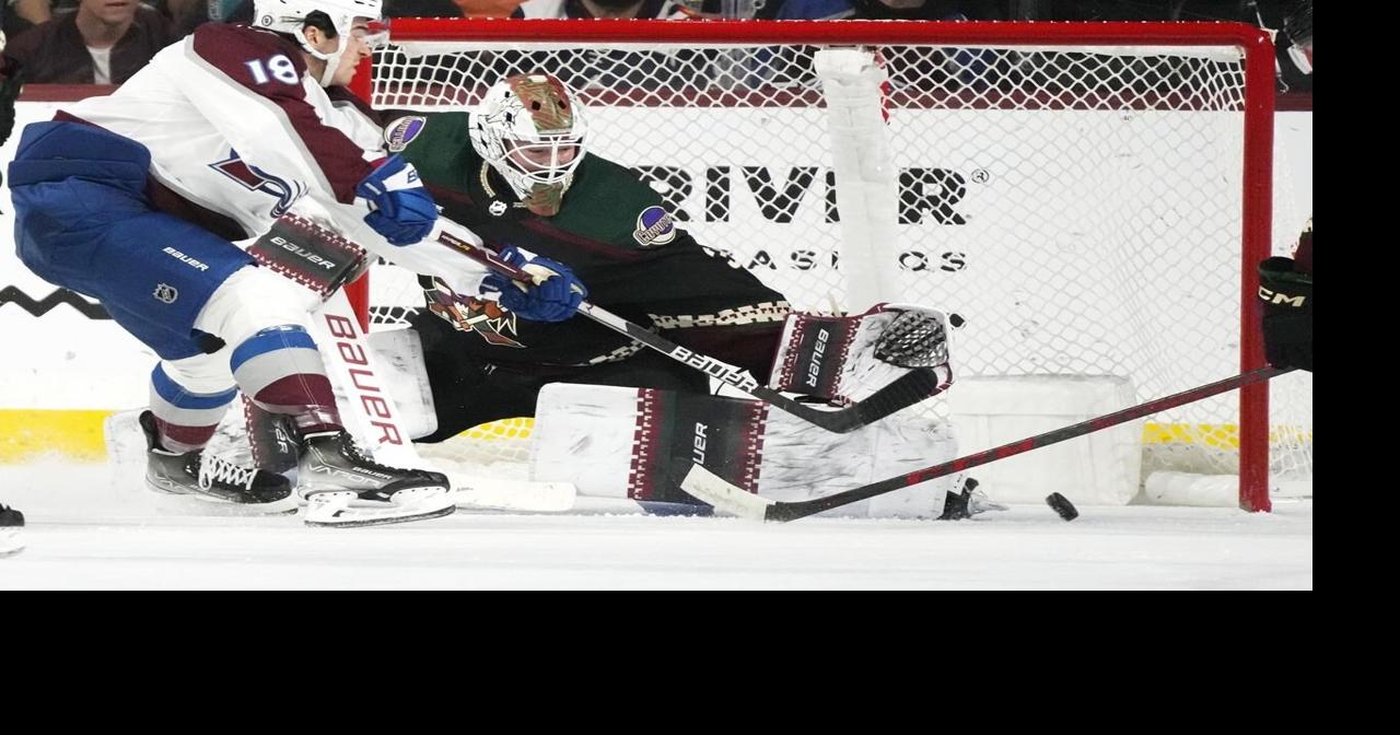 Carcone scores in debut, Coyotes end Avs’ 4-game win streak