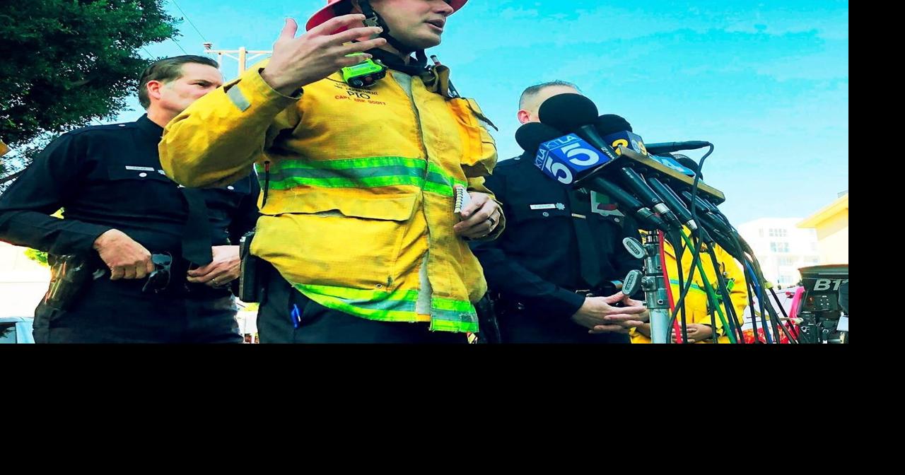 Los Angeles high-rise that caught fire lacked sprinklers