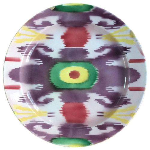 Ikat dinnerware weaves a summery spell
