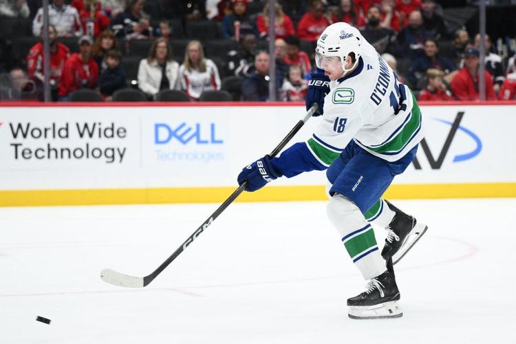 Canucks score 3 in the first, snap Washington's 4-game winning streak ...