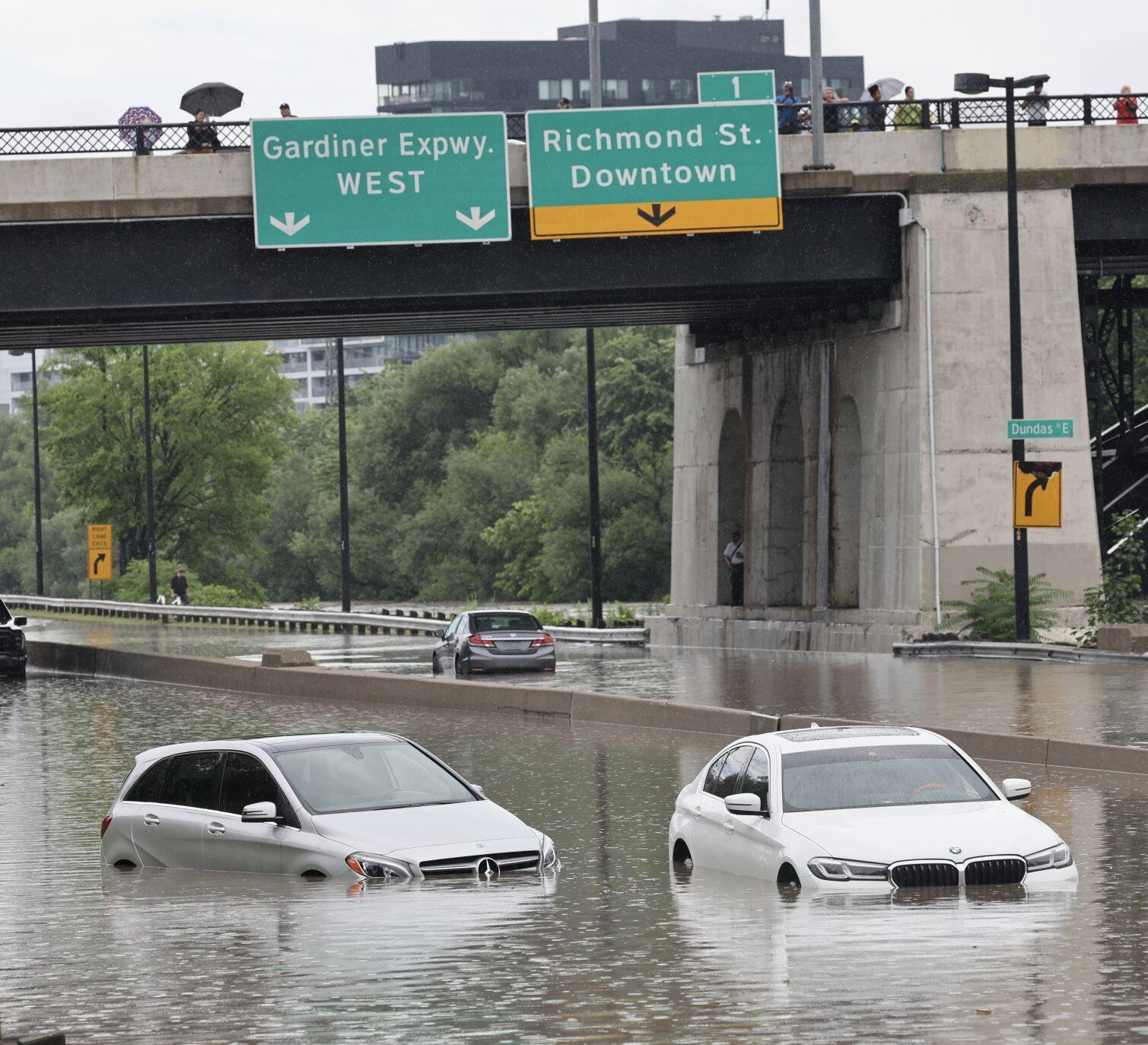 Live updates: Widespread flooding across Toronto; DVP closed