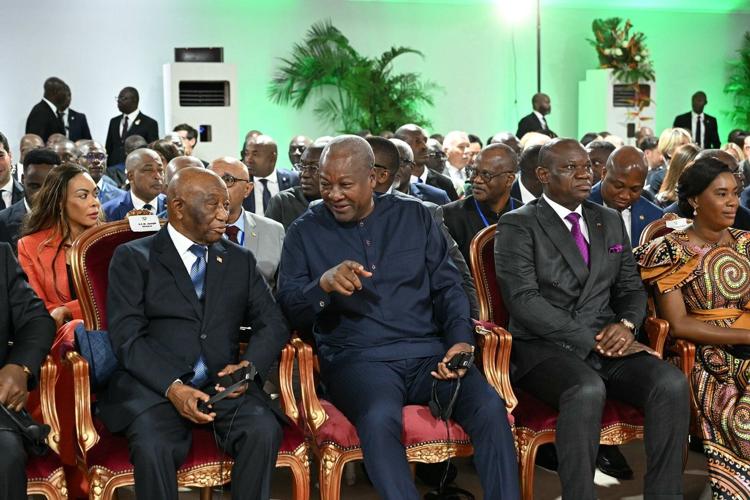 Ivory Coast's incumbent leader Ouattara is sworn in for a fourth term