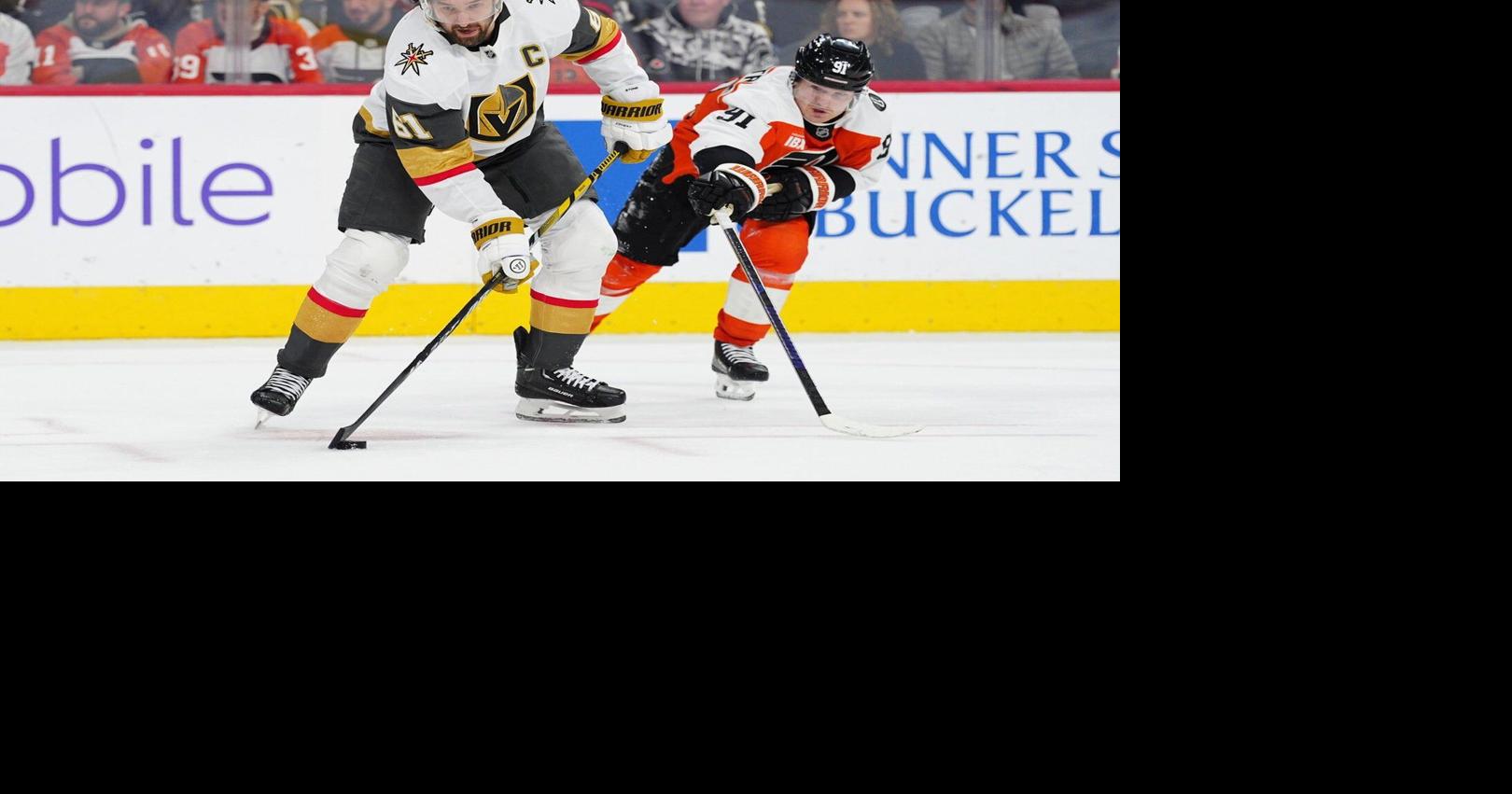 Stone scores his 2nd goal of the game in OT to lift the Golden Knights ...