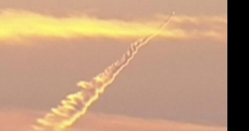 Mystery missile could be jet contrail
