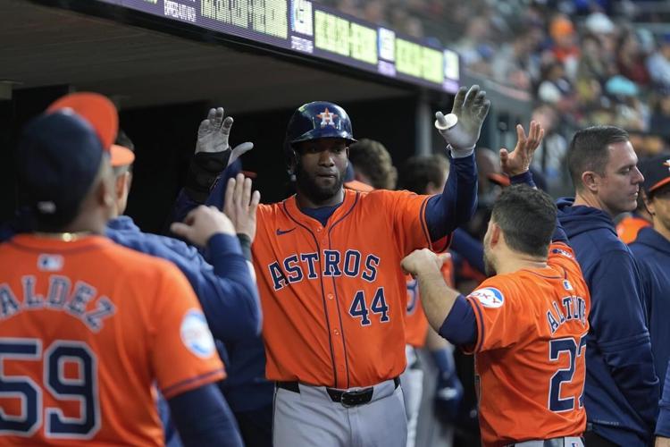 Framber Valdez pitches 7 strong innings and Astros use a late 4-run rally to beat Tigers 5-2