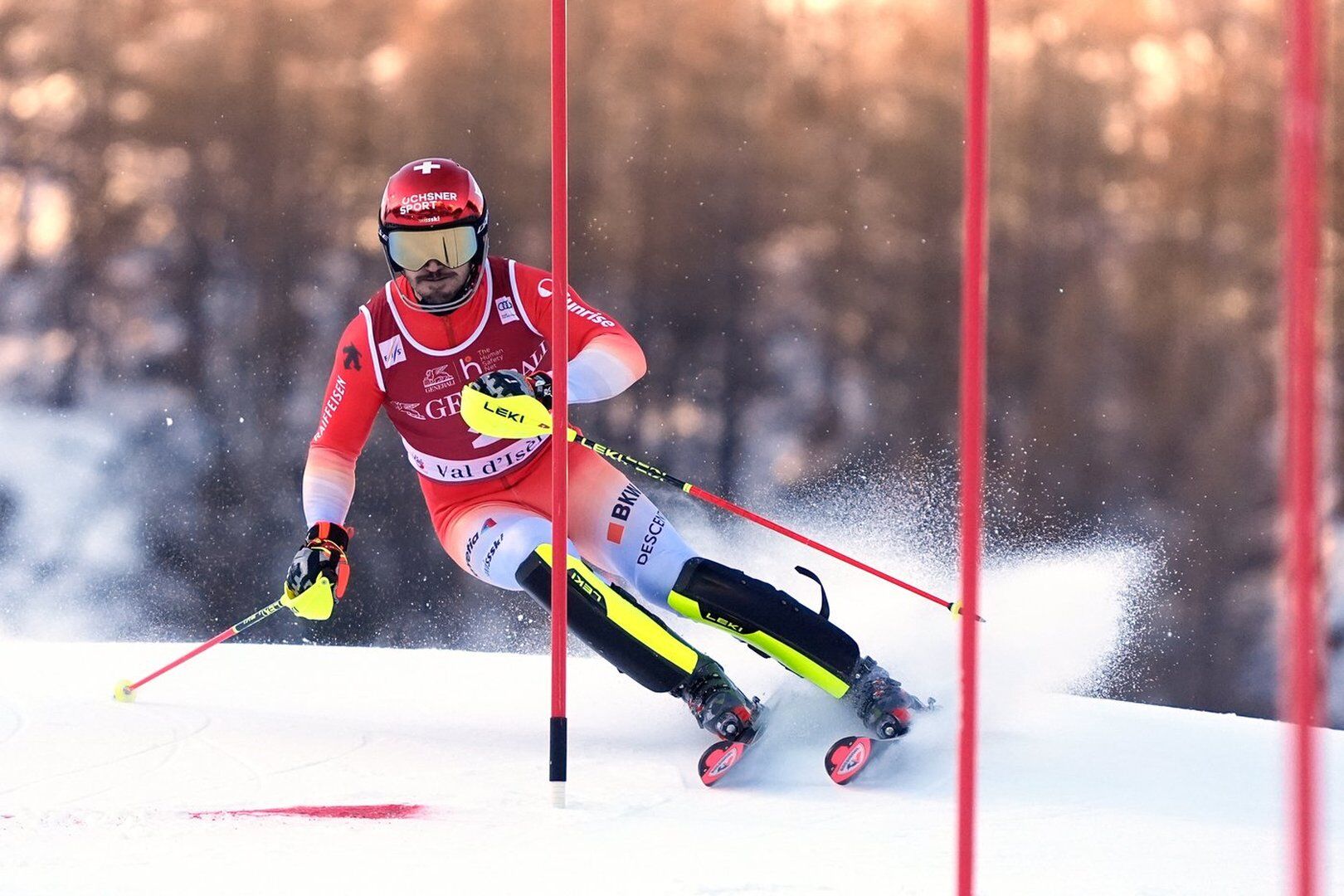 Norwegian skier Timon Haugan wins Val d'Isere slalom