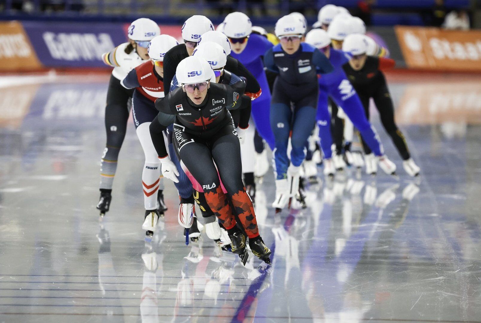 Canada wins silver in women's team sprint at World Cup speed skating stop