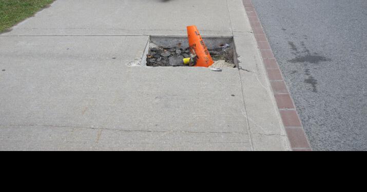 The Fixer: Sidewalk hole a hazard for pedestrians