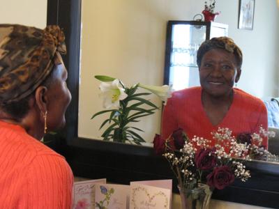 Patients light up, when they see Cynthia Burke